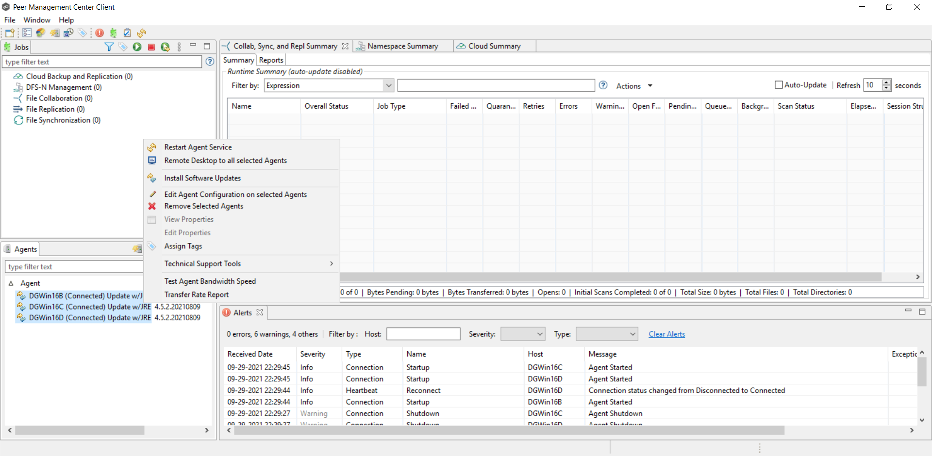 Upgrade Peer Global File Service (PeerGFS)
